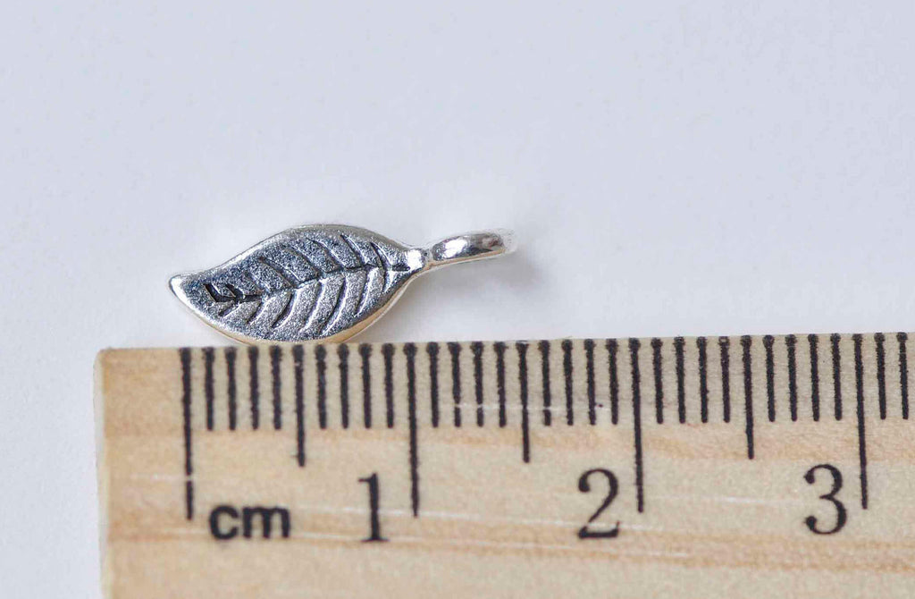 Antique Bronze/Silver/Gold Small Detailed Leaf Charms Set of 30 ...